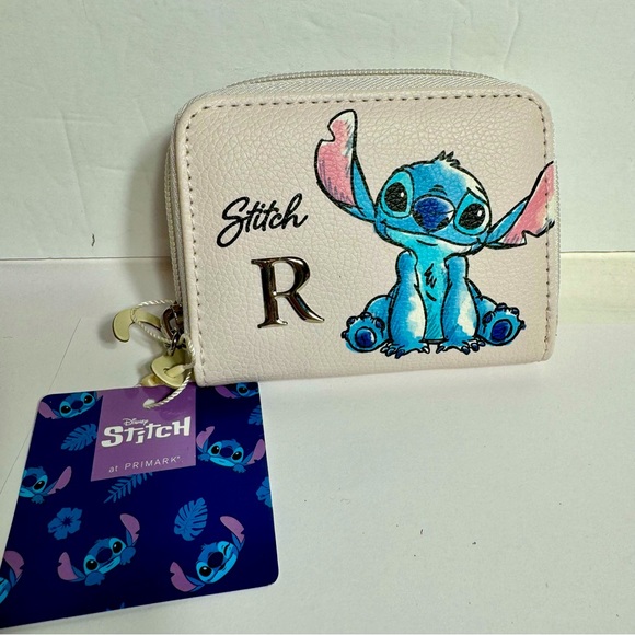 Primark | Bags | Nwt Disney Stitch Zip Around Initial R Wallet Approx ...